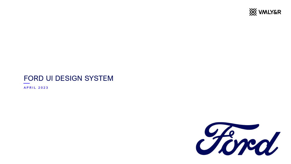 Ford Design System – Michael Sim